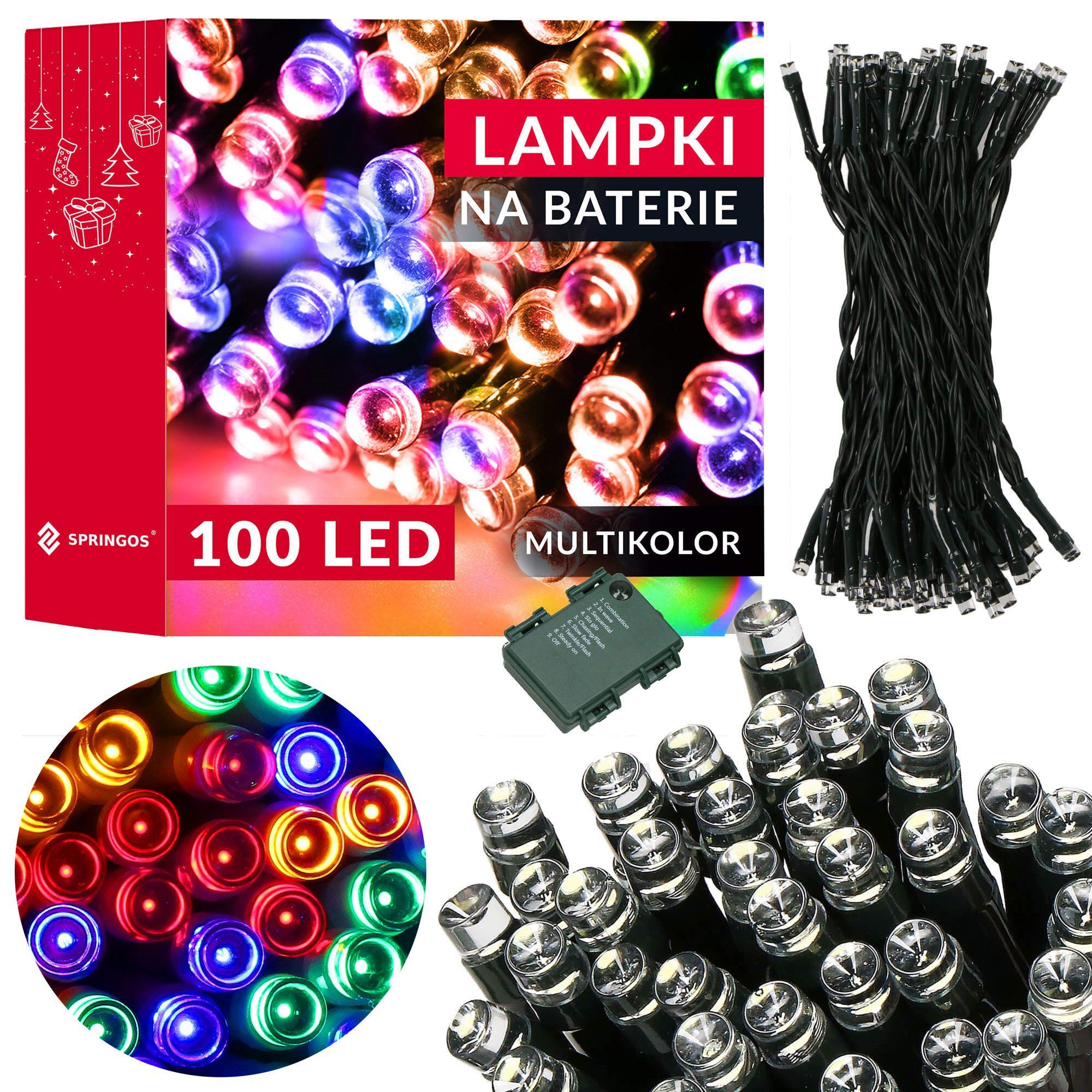 Springos CL4032 LED BATERIJOS LEMPOS 100 LED, modelis - CL4032, žema ...