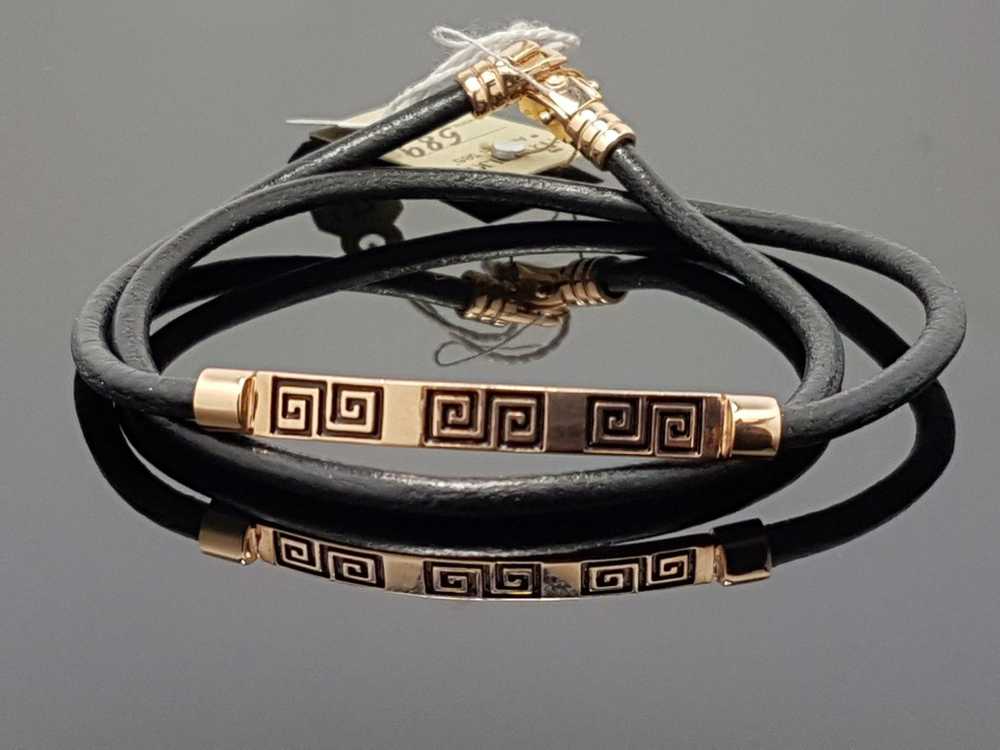 Auksinė apyrankė su oda Praba: 585, žema kaina | Varle.lt