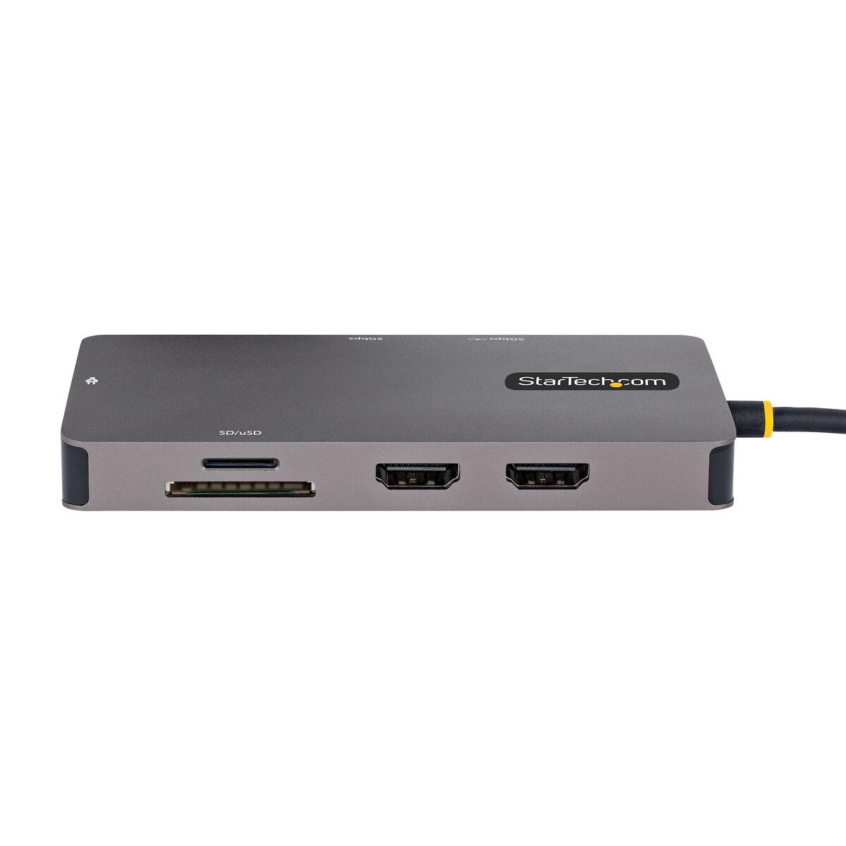 Usb šakotuvas startech 120b-usbc-multiport pilka, žema kaina | Varle.lt