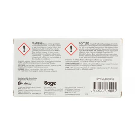 Sage Šalavijas - Valymo tabletės 8 vnt, modelis - SEC250NEU0NEU1, žema ...