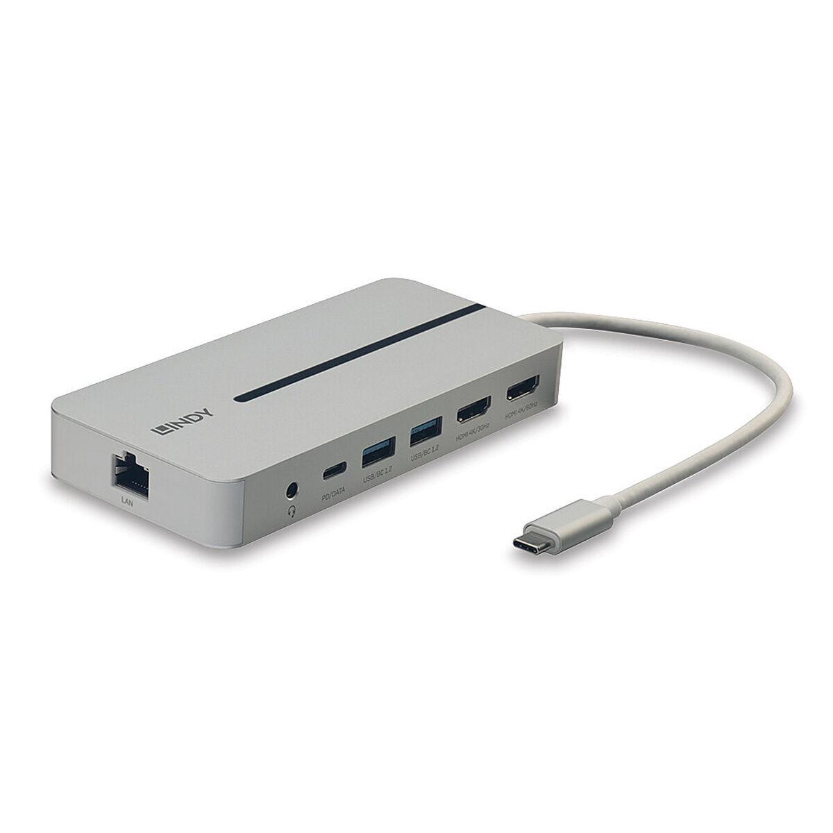I / O DOCKING STATION USB-C / MINI DUAL 4K 43360 LINDY, modelis - 43360 ...