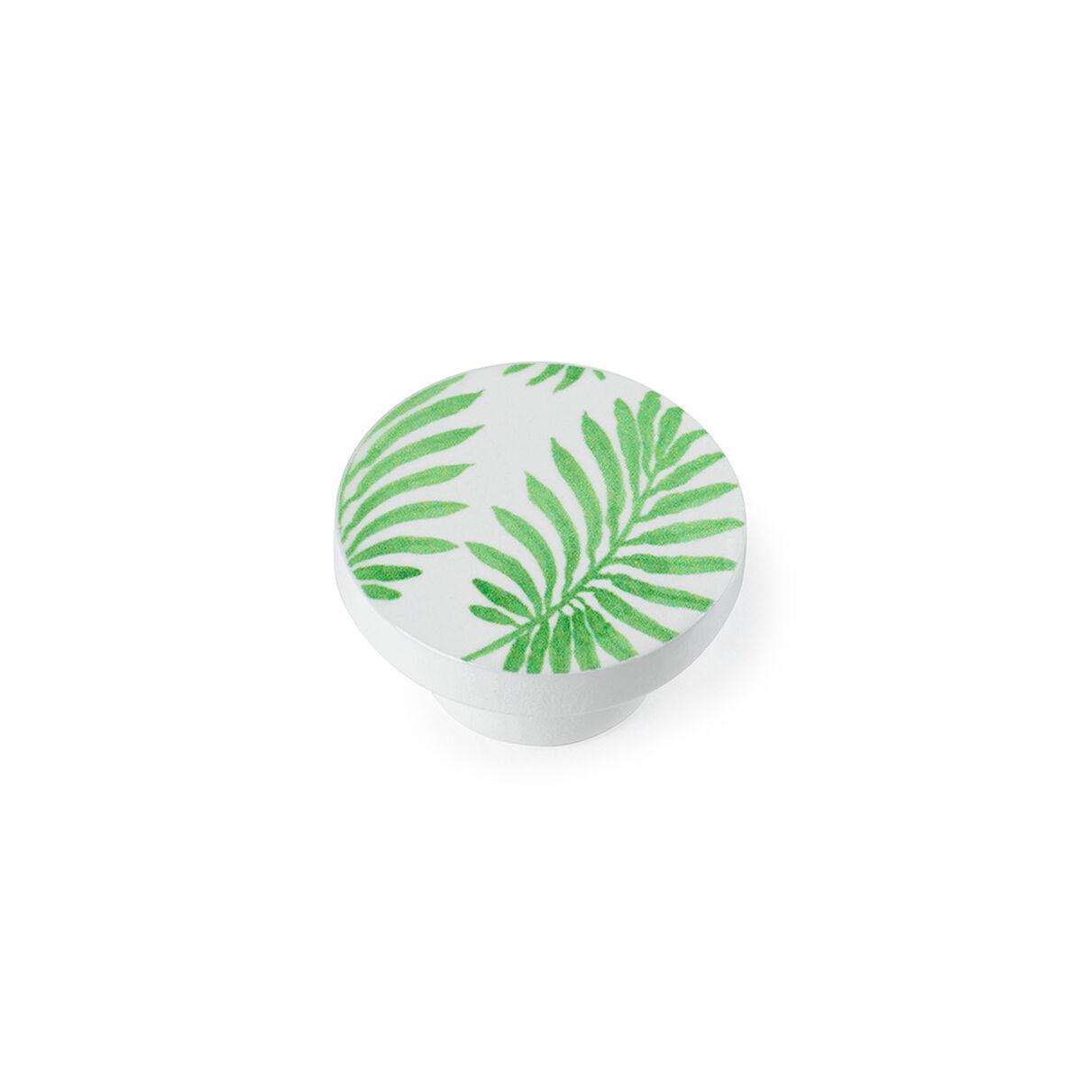 Durų rankena Rei e295 Apskritas buko mediena Žalia 2 vnt. (Ø 38 x 22 mm ...