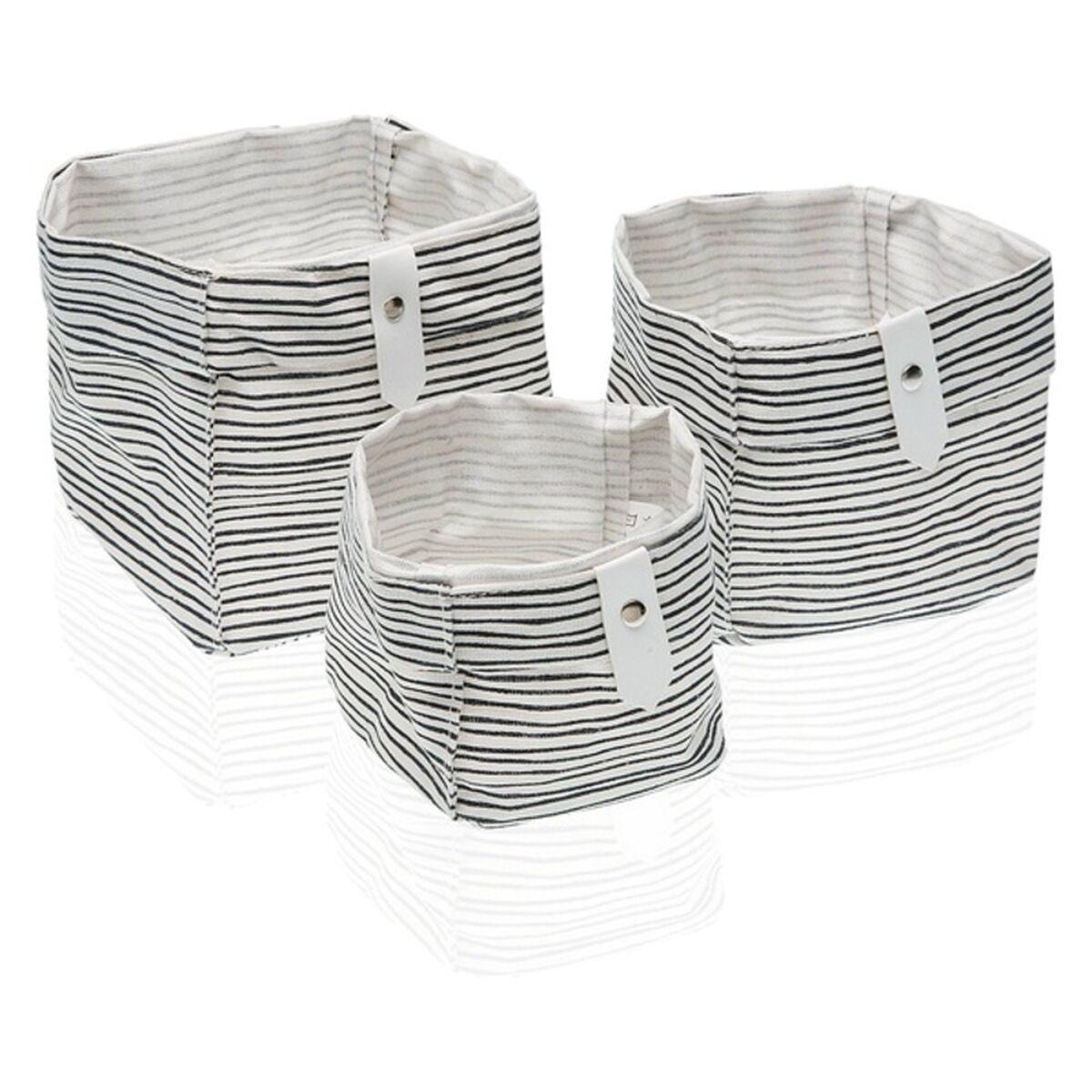 Versa Krepšelio rinkinys Tekstilė Poliesteris (3 Dalys) (14 x 14 x 14 ...