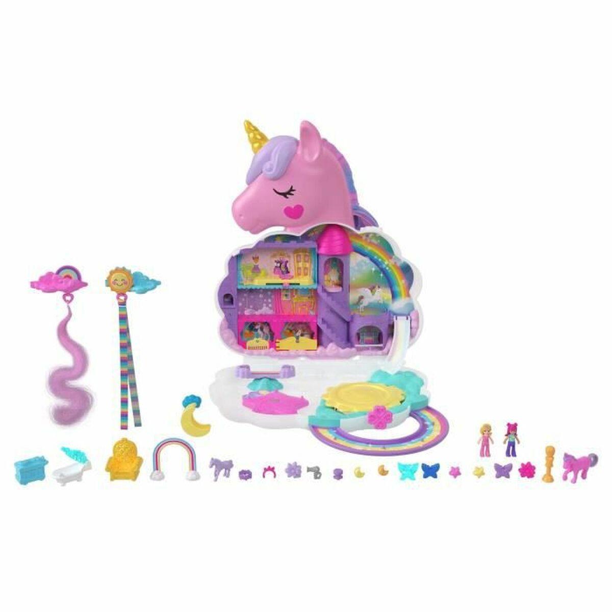 Mattel Polly Pocket vaivorykštinio vienaragio salono rinkinys, HKV51 ...