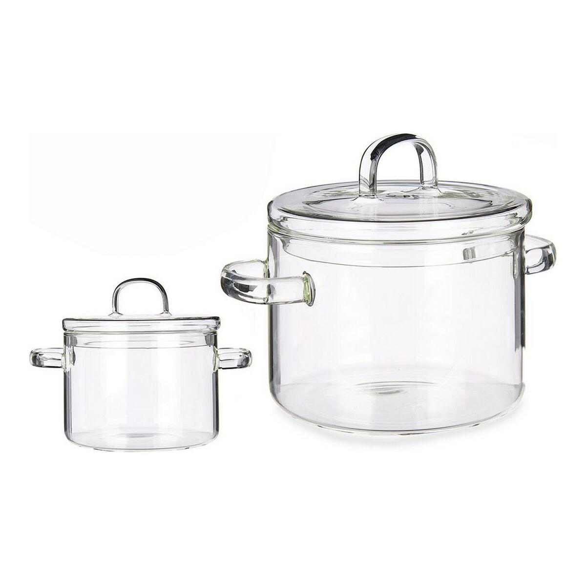 Vivalto Puodas su Pokrywką Permatomas Szkło borokrzemowe (13,5 x 13,8 x ...