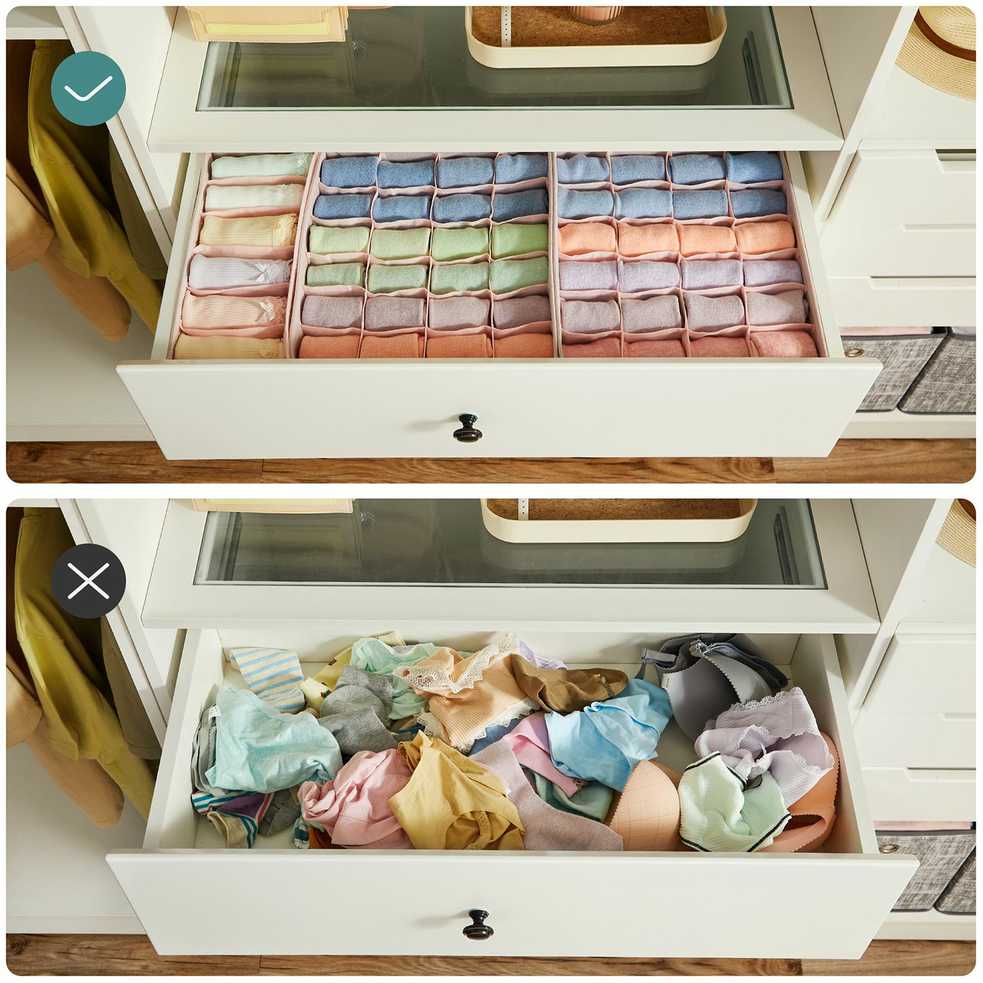 Songmics Apatinio trikotažo organizatorius liemenėlėms rožinės spalvos ...