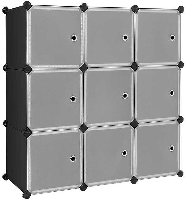 Shopme Plastikinė spintelė su 9 kubeliais, žema kaina | Varle.lt