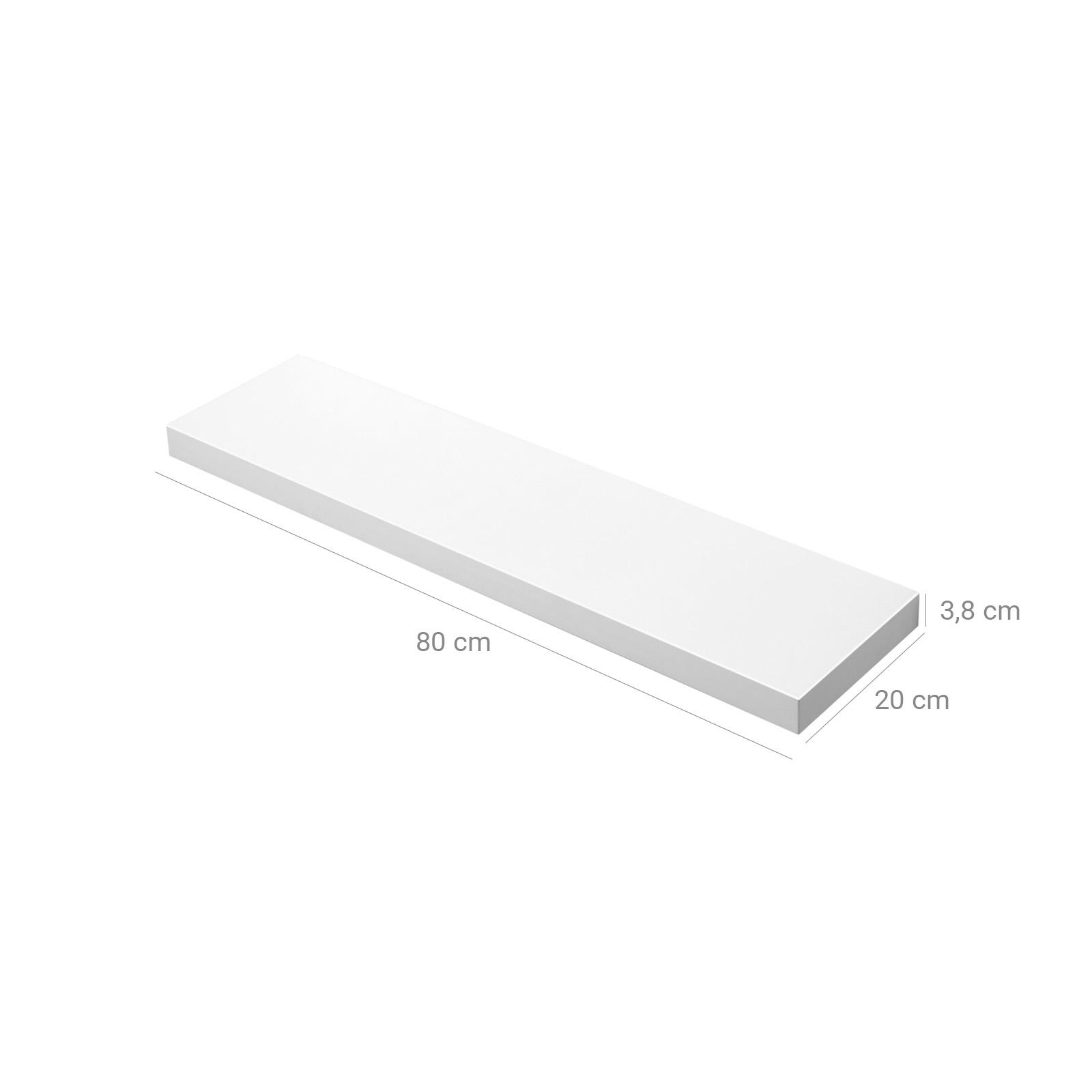 Vasagle Sienų plokštė 80 cm balta, modelis - SMLWS28WT, žema kaina ...