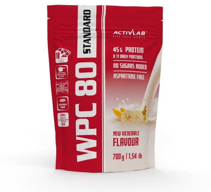 ActivLab WPC 80 Standard, 700 g, modelis - Bananai, žema kaina | Varle.lt