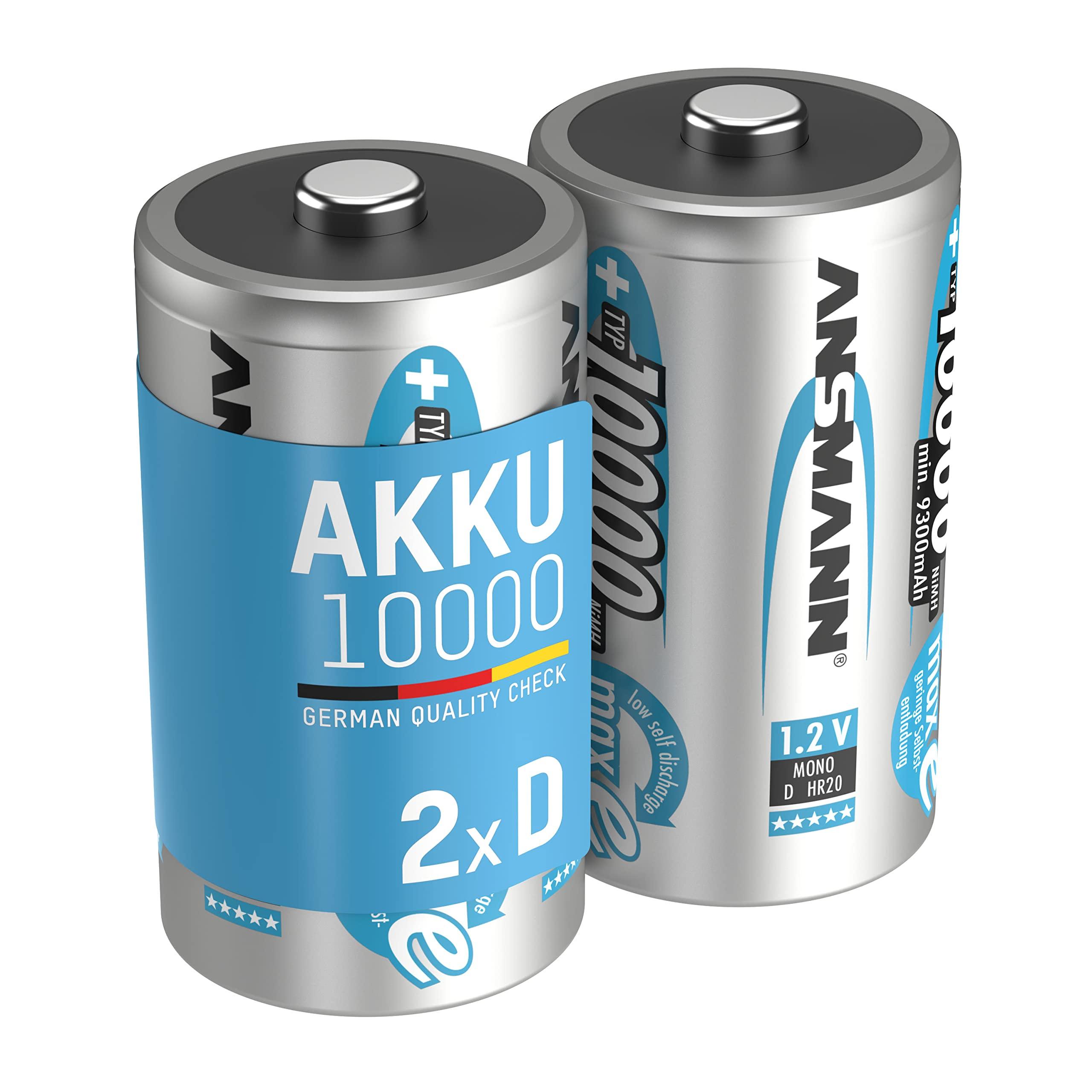 Ansmann 10000 mAh - Mono / D / HR20 Nickel-Metal Hydride (NiMH), žema ...