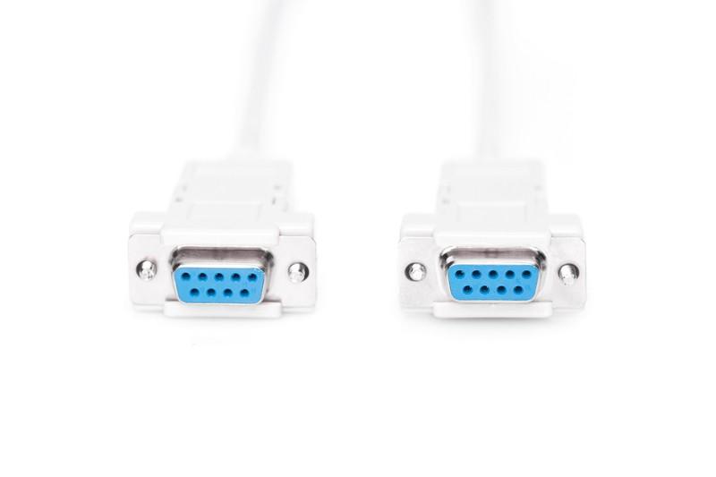 Assmann Electronic ASSMANN Zero-modem cable D-sub9 w / W 1,8m beige ...