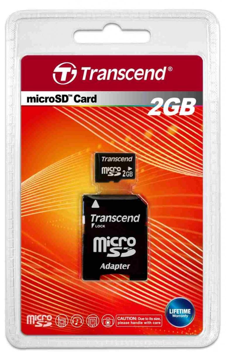 TRANSCEND 2GB Micro SD atminties kortelė, modelis - ‎TS2GUSD, žema kaina | Varle.lt