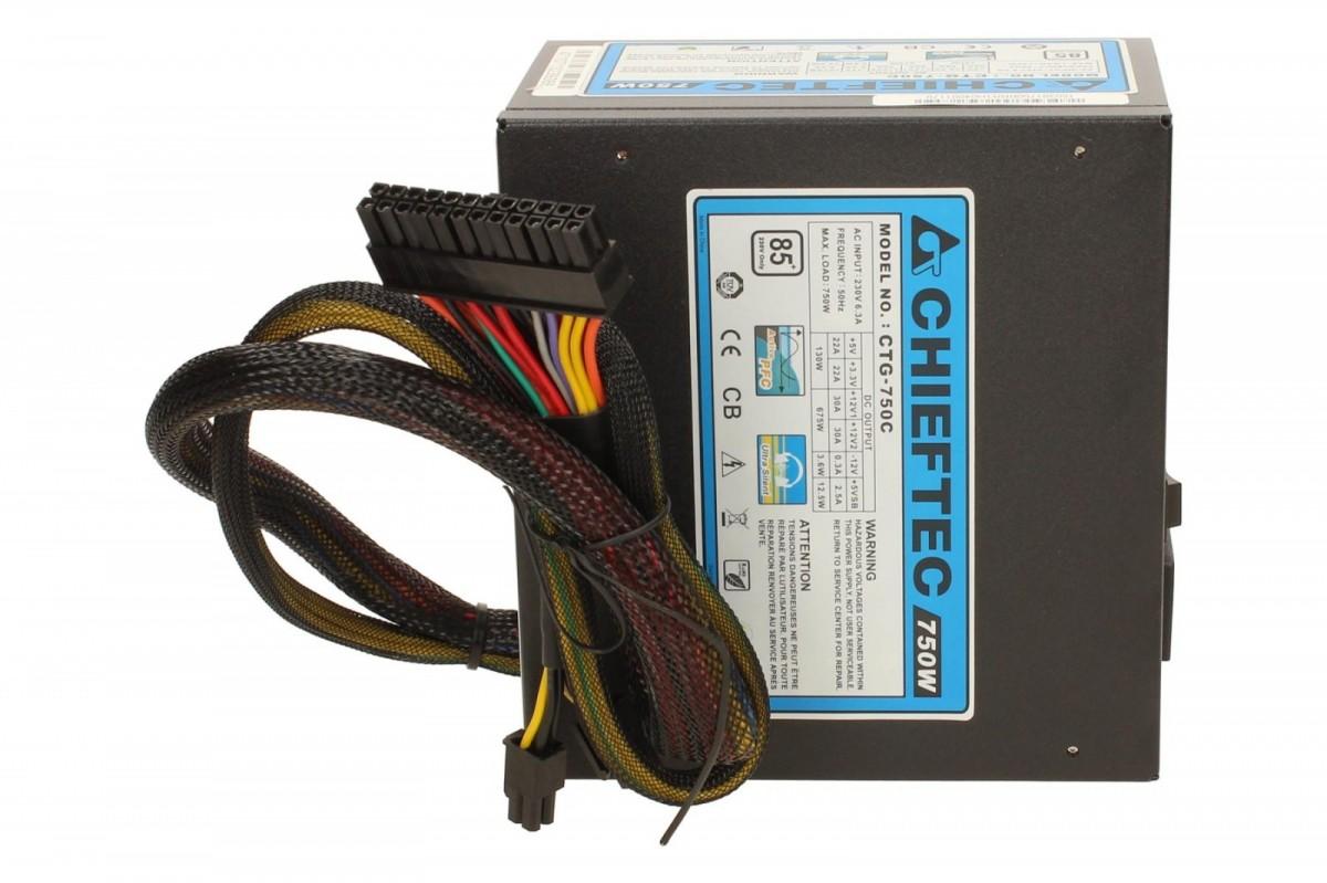 CHIEFTEC 750 W maitinimas, 85+, 230 V W / CABLE MNG, modelis - ‎CTG ...