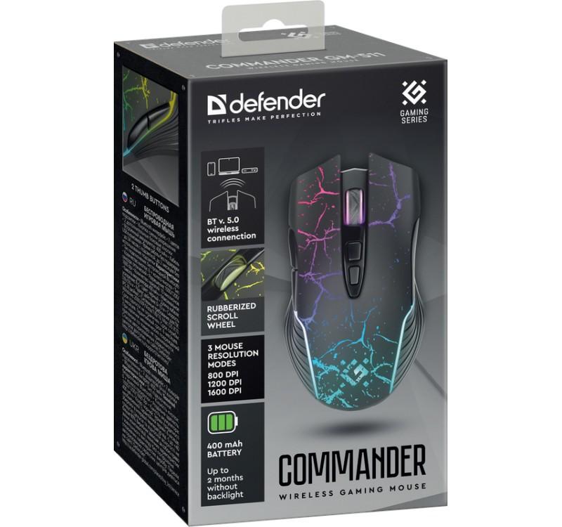 Pelė Defender Bevielė pelė Defender COMMANDER GM-511 optinė 1600dpi ...