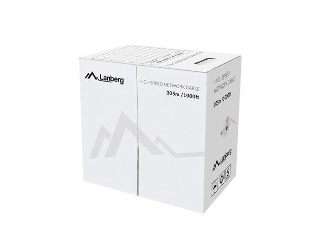 LANBERG LAN kabelis UTP cat.5e 305m red solid CU fluke, modelis - ‎LCU5 ...