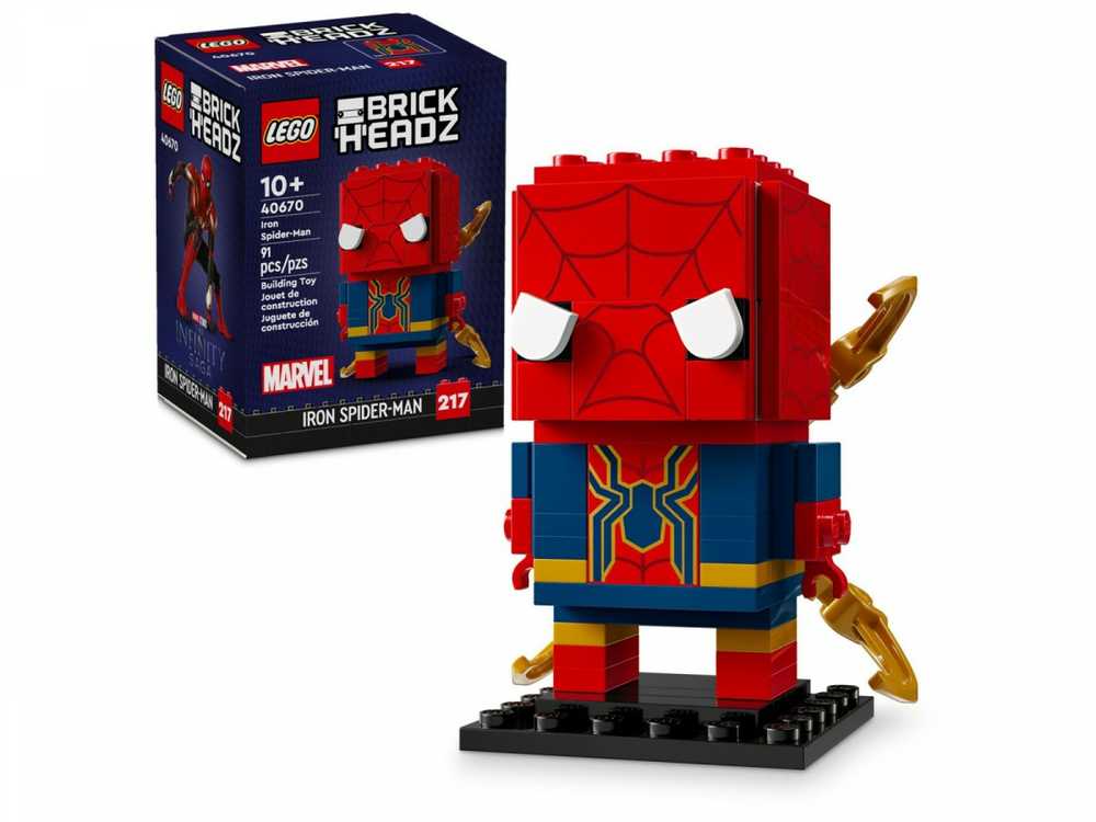 LEGO BRICKHEADZ Iron Spider-Man 40670, modelis - 40670, žema kaina ...