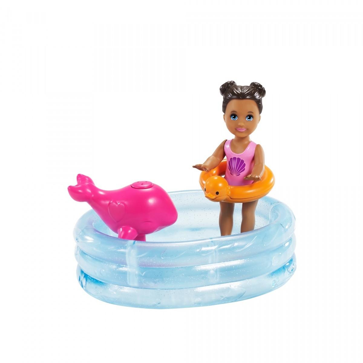 Barbie Mattel Lėlės Barbės Skipper Babysitting Club rinkinys su baseinu ...
