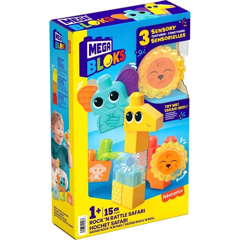 Mega Bloks Klocki Mega Aktywizujące zwierzątka su dżungli 15 dalys ...