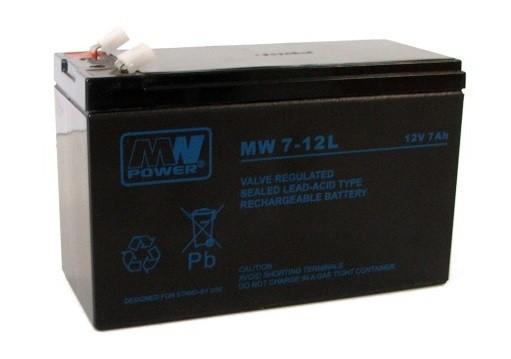 Mw Power MW galios akumuliatorius 12V / 7,2Ah (MW 7,2-12L), modelis - T/AK-12007/0606-T1, žema ...