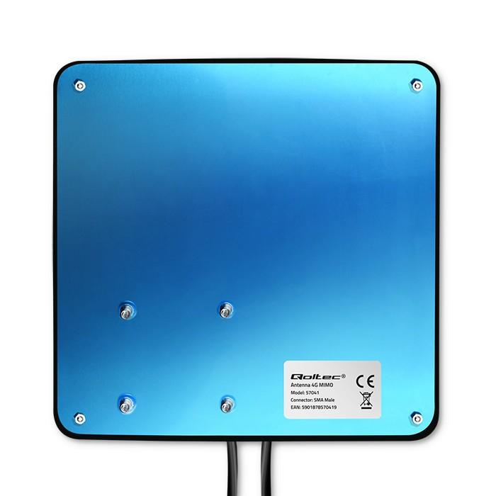 QOLTEC 57041 antena 4G LTE DUAL MIMO stiprintuvas 35 dBi 50W 2x SMA ...