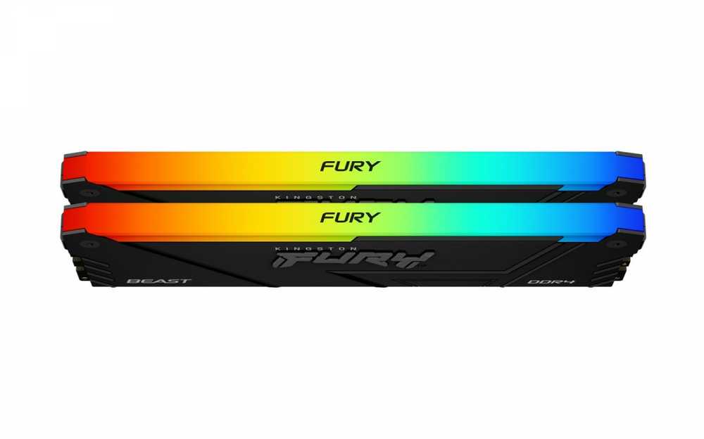 RAM Kingston Atmintis DDR4 Fury Beast RGB 64GB(2*32GB) / 3200 CL16 ...