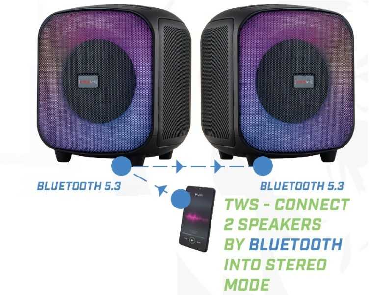 Rebeltec Bluetooth FM / USB garsiakalbis PowerCUBE 500, modelis - 00052 ...