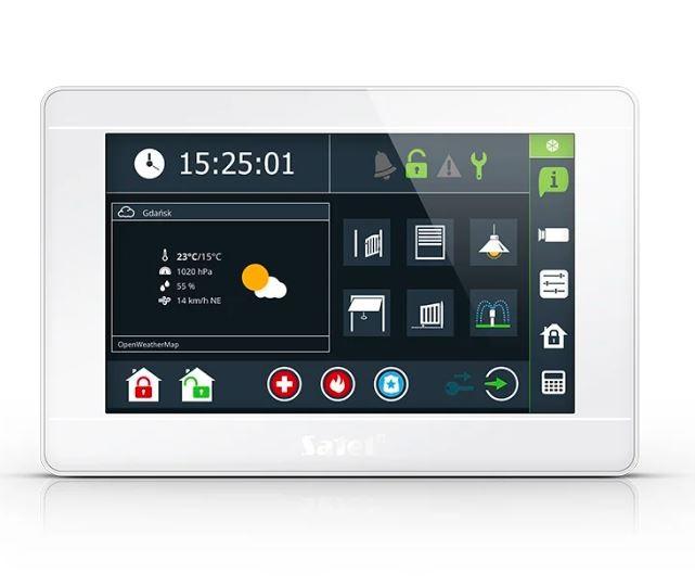 GRAFINĖ KLAVIATŪRA SIGNALIZACIJOS CENTRALEI INT-TSI-W SATEL, modelis ...