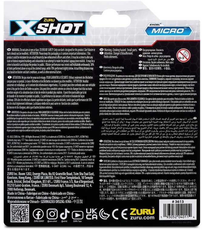 XShot Wyrzutnia Excel Micro Color Card, modelis - 3613112, žema kaina ...