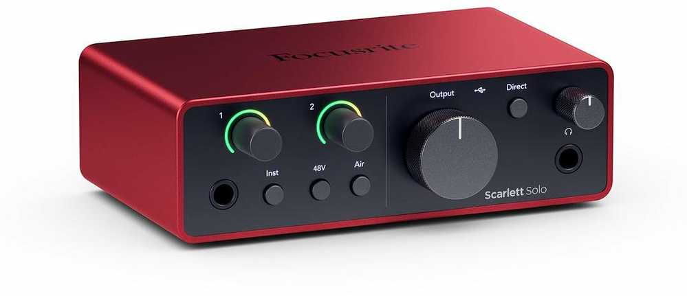 Garso plokštė Focusrite Scarlett Solo 4th Gen, žema kaina | Varle.lt