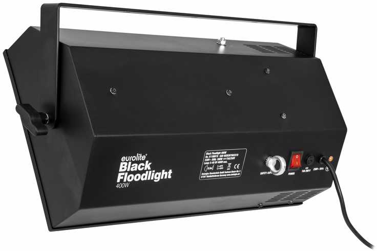 UV prožektorius Eurolite Juodas Floodlight 400W, modelis - 51100810 ...