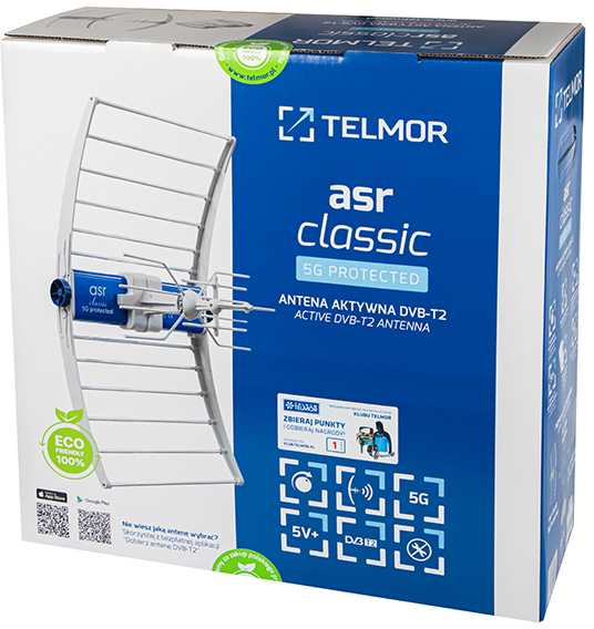 Antenos televizorius DVB-T / T2 ASR Classic 5G PROTECTED 2023 ECO ...