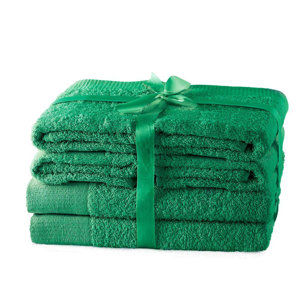 AmeliaHome Rankšluostis AH AMARI Žalias SET2*70x140+4*50x100, žema ...