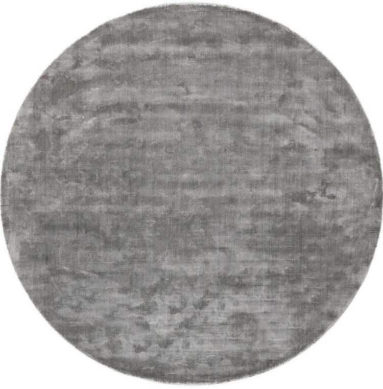 Viskozės kilimas apvalus Nela Pilkas ø 120 cm apvalus, žema kaina ...