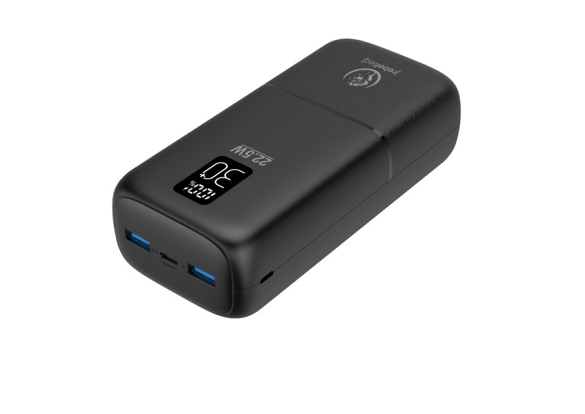 Rebeltec power bank P30 22,5W 30000mAh 30W juodas, modelis - RBLAKT00023, žema kaina | Varle.lt