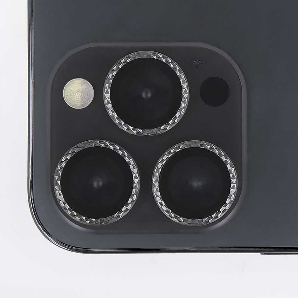 Set of lens glasses for iPhone 11 Pro juodas rhombus (3 pcs), modelis ...