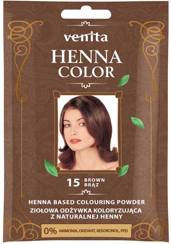 Dažai-skalavimo priemonė Venita Henna Color, žolelių su natūralia chna ...