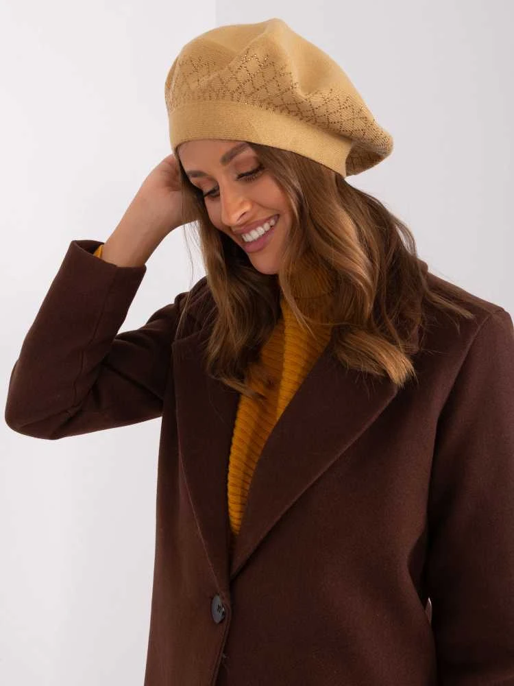 Kepurė Wool Fashion Italia Šilta moteriška beretė: Dydis - Universalus ...
