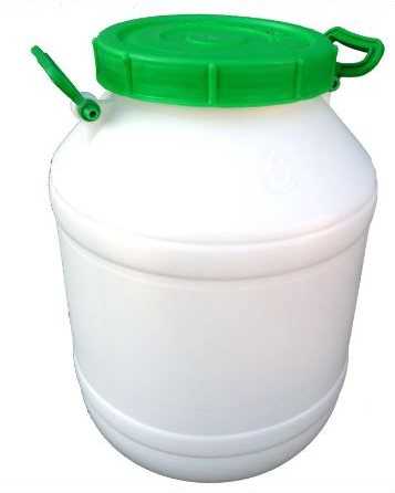 BIDONAS 40 L, SU RANKENOMIS (TINKAMA MAISTO PRODUKTŲ LAIKYMUI), žema ...