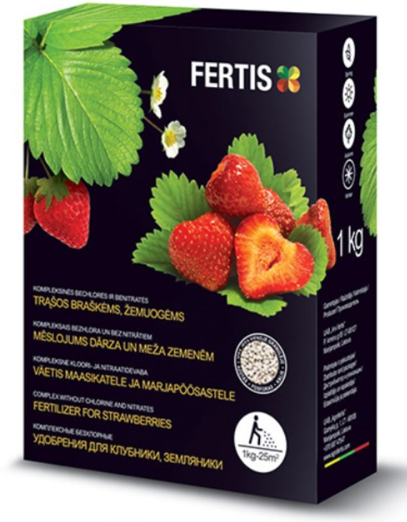 FERTIS kompleksinės trąšos braškėms ir žemuogėms, be chloro ir nitratų ...