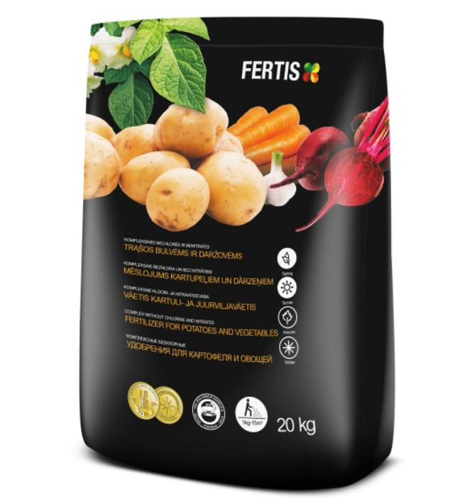 FERTIS kompleksinės trąšos bulvėms ir daržovėms, be chloro ir nitratų ...