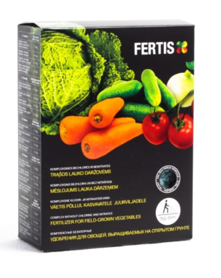 FERTIS kompleksinės trąšos lauko daržovėms, be chloro ir nitratų, 1kg ...