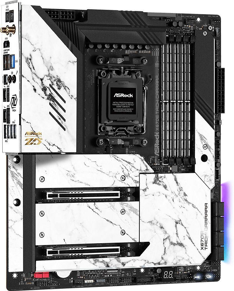 ASROCK X670E TAICHI AM5 4xDIMM DDR5 ATX MB 4xM.2 8xSATA, modelis - 90 ...