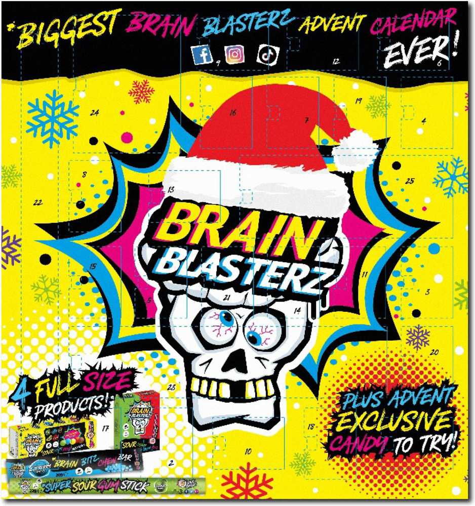 Brain Blasterz -joulukalenteri, 327 g, žema kaina | Varle.lt