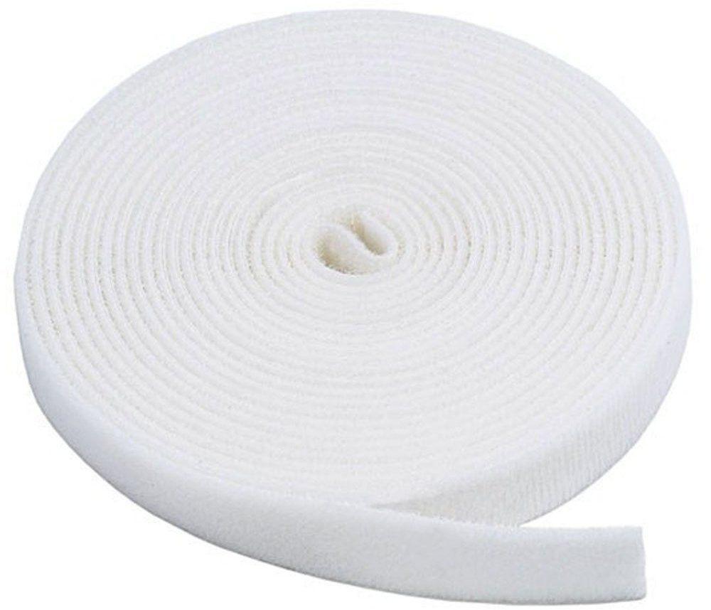 DELTACO kabliukas ir kilpa Velcro, 10 mm, balta, 5 m, modelis - CM05W ...