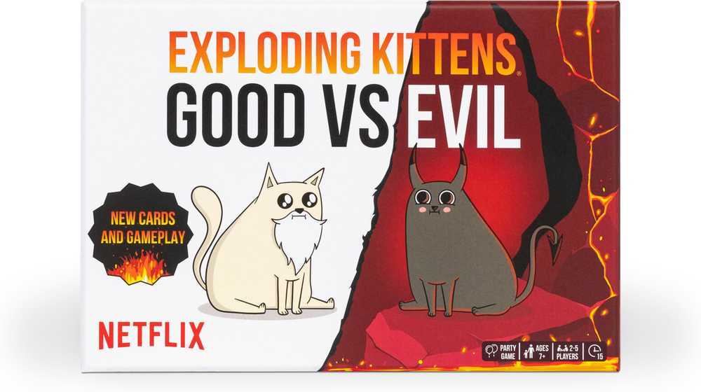 Exploding Kittens Good vs Evil Nordic - korttipeli, modelis - EKIEK12NO, žema kaina | Varle.lt