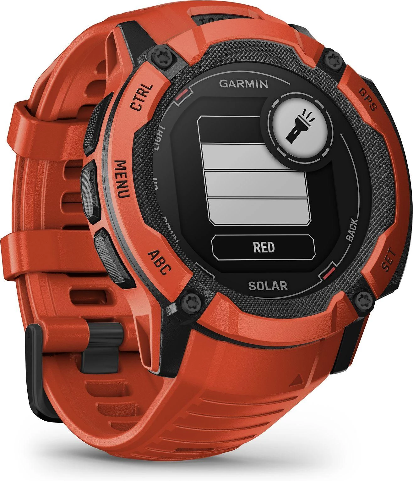 Išmanusis laikrodis Garmin Instinct 2X Solar, Juodos ir raudonos spalvų ...