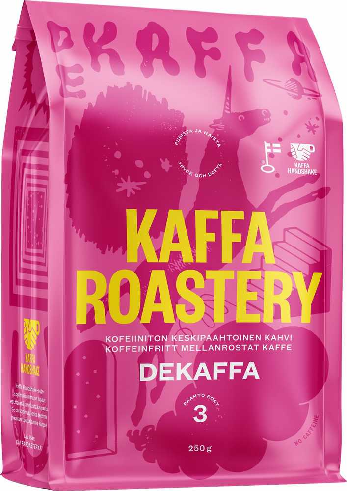 Kaffa Roastery Dekaffa -jauhettu kahvi, 250 g, žema kaina | Varle.lt