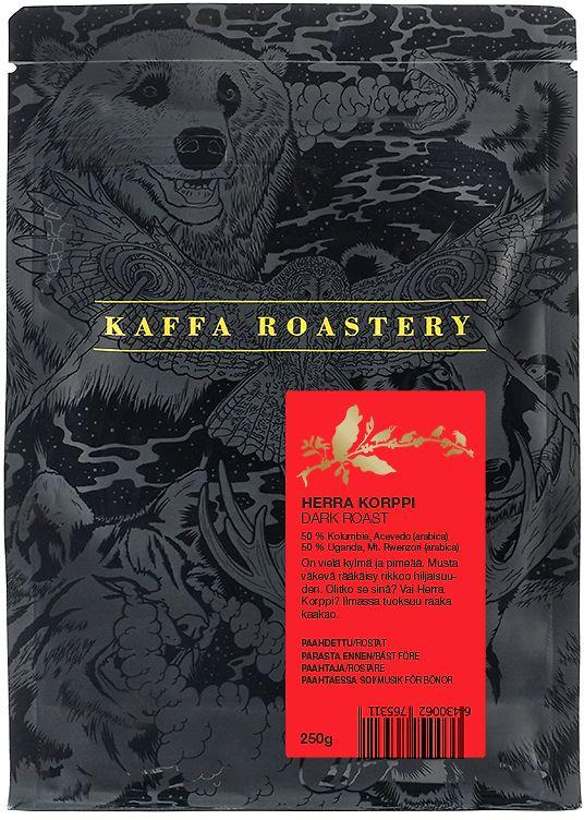 Kaffa Roastery Herra Korppi kavos pupelės, 250 g, žema kaina | Varle.lt