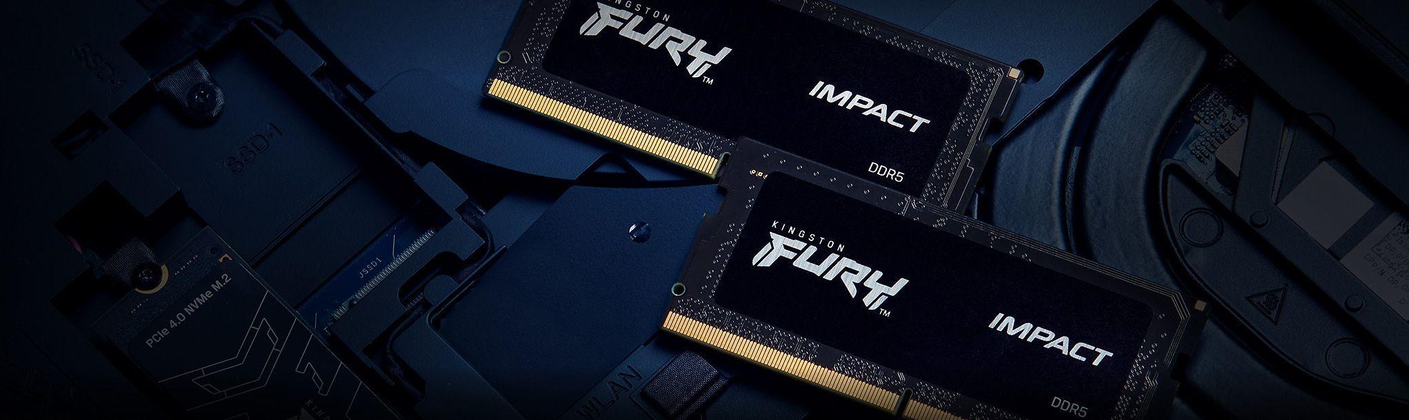 RAM Kingston FURY Impact DDR5 5600 MHz CL40 SO-DIMM 32 GB atminties modulio rinkinys, modelis ...