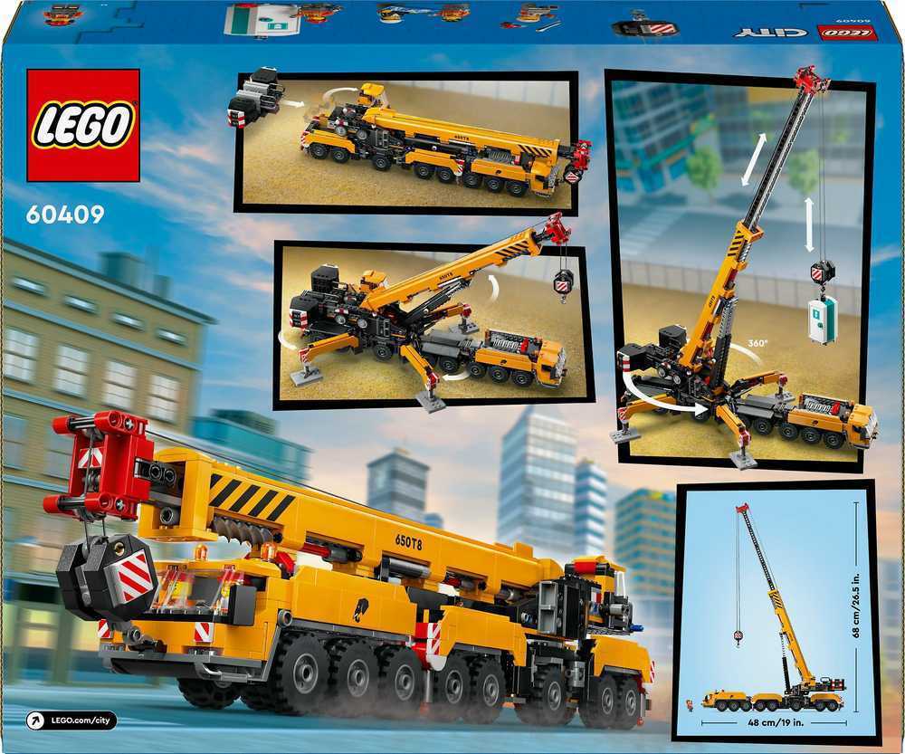 LEGO® City Geltonas mobilus statybų kranas (60409), modelis - 60409 ...